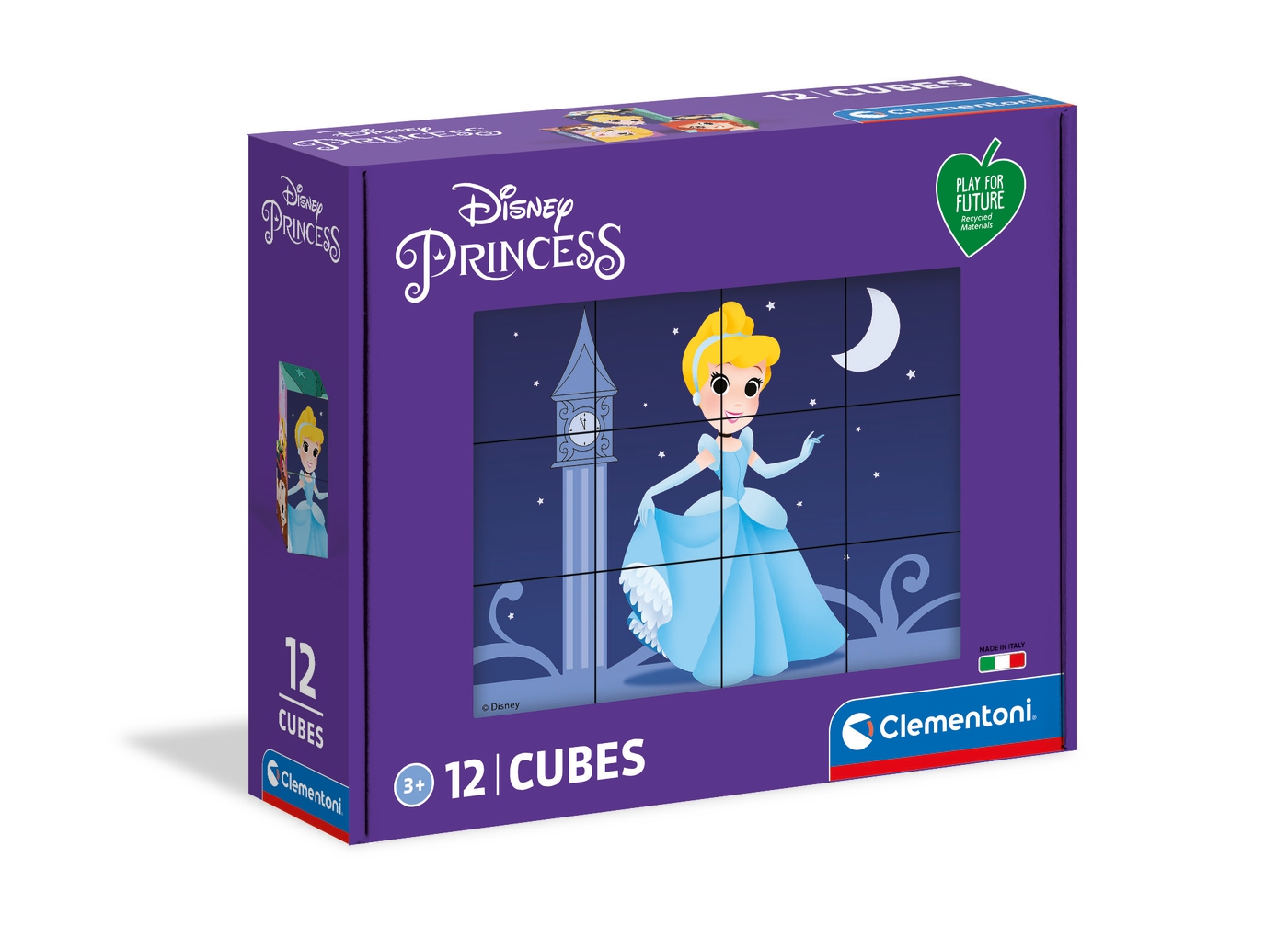 Disney Princess - 12 pcs - Cubes - Clementoni