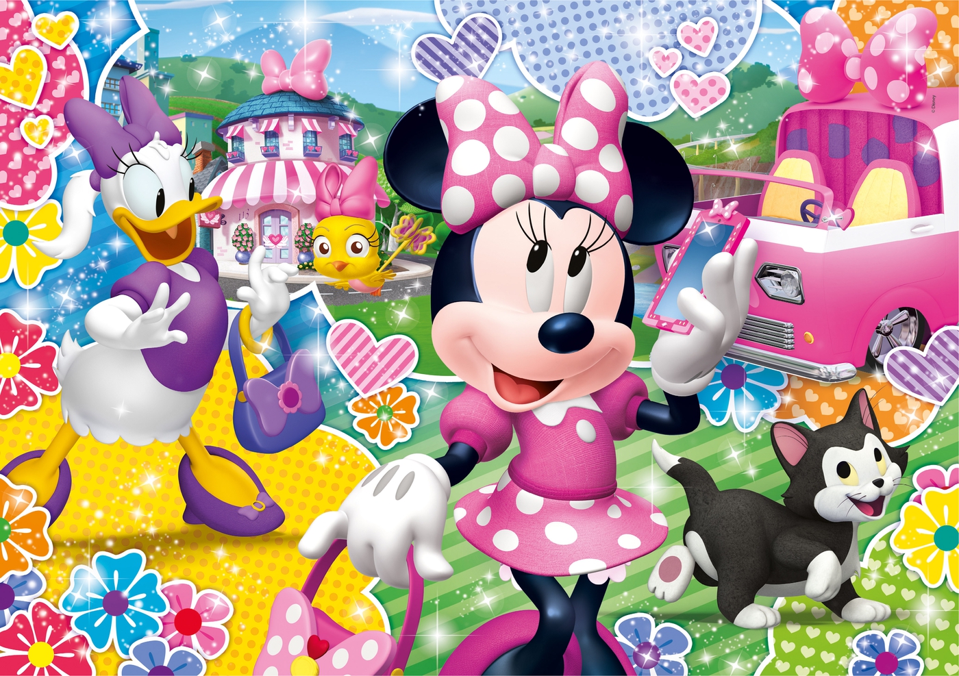 Disney Minnie - 104 pcs - Glitter Puzzle - Clementoni