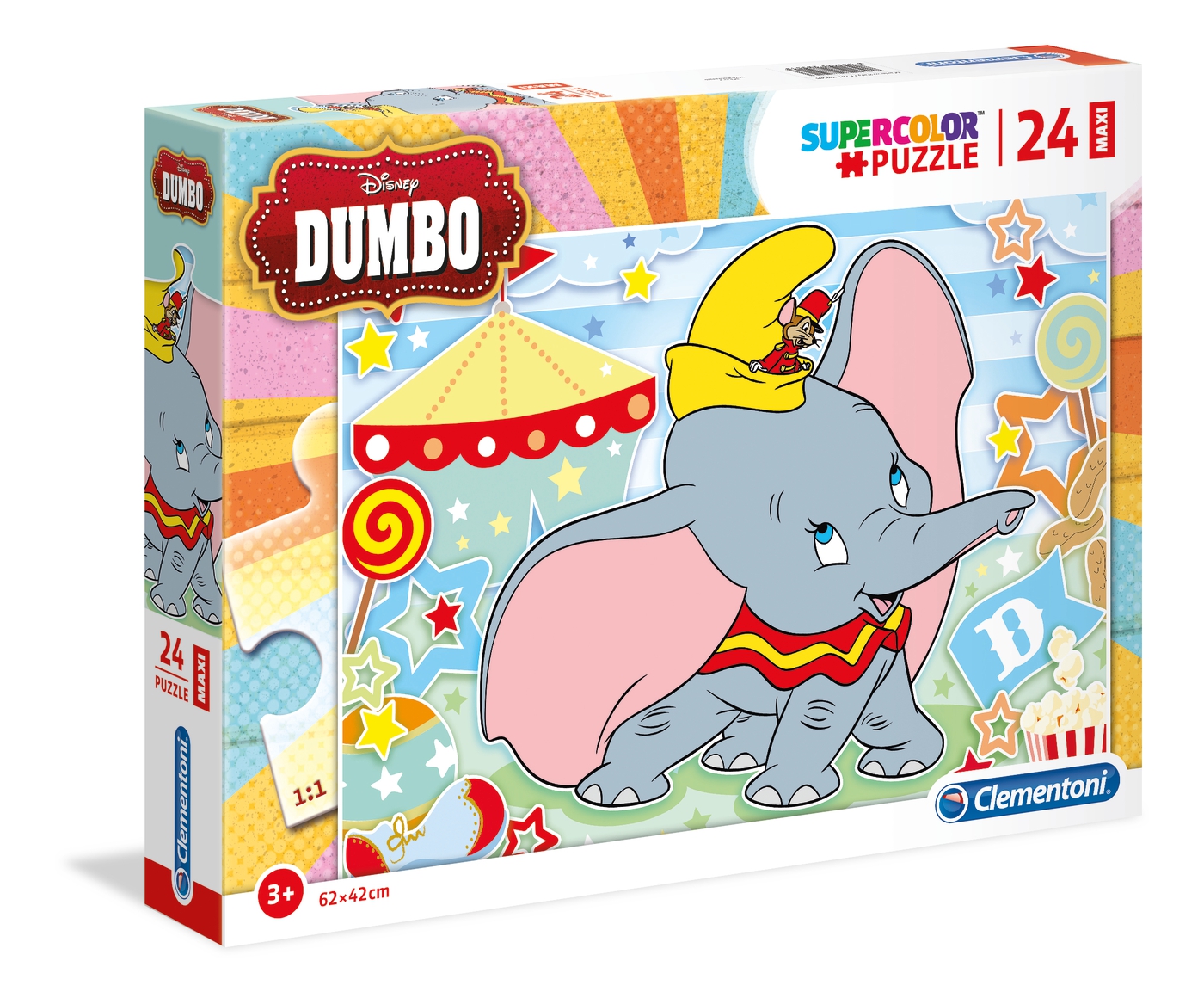 Disney Dumbo 24 Pcs Supercolor Puzzle Clementoni disney-dumbo-24-pcs-supercolor-puzzle-clementoni