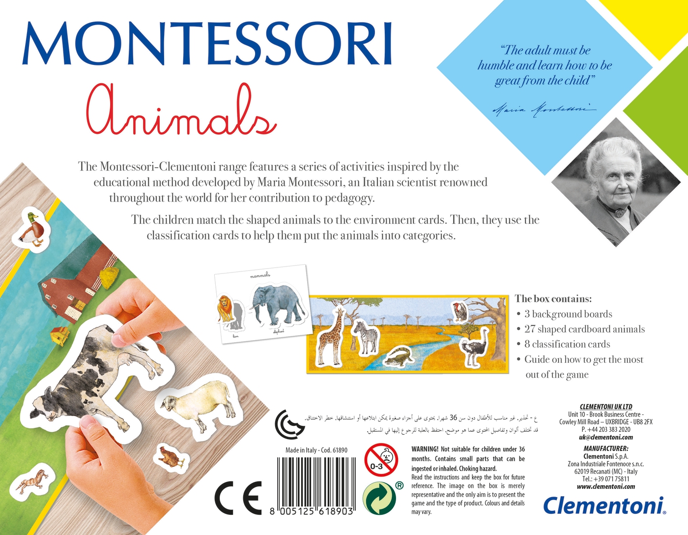 Montessori - Animals - Clementoni