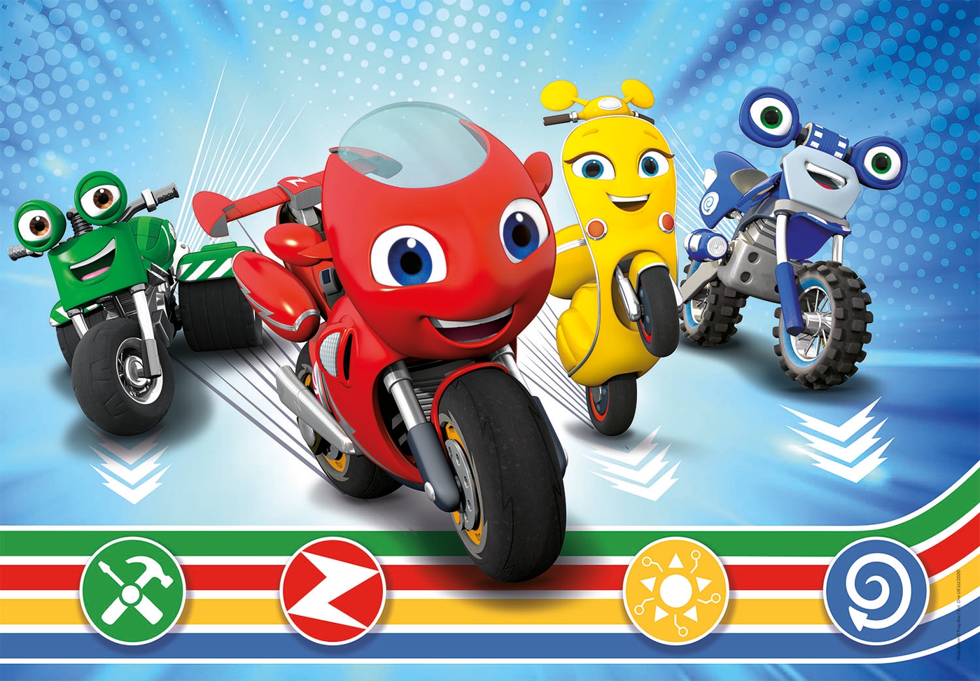 Ricky Zoom - 104 piezas - Supercolor Puzzle - Clementoni