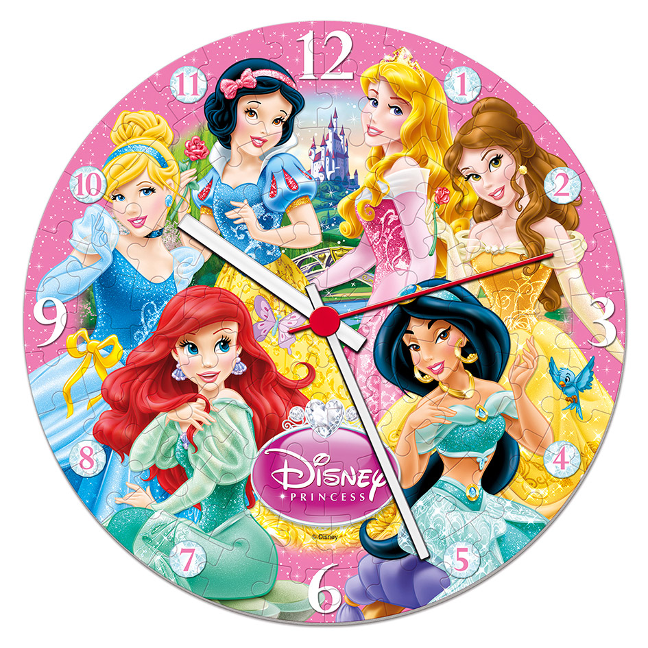 Disney Princess - 96 pcs - Clock Puzzle - Clementoni
