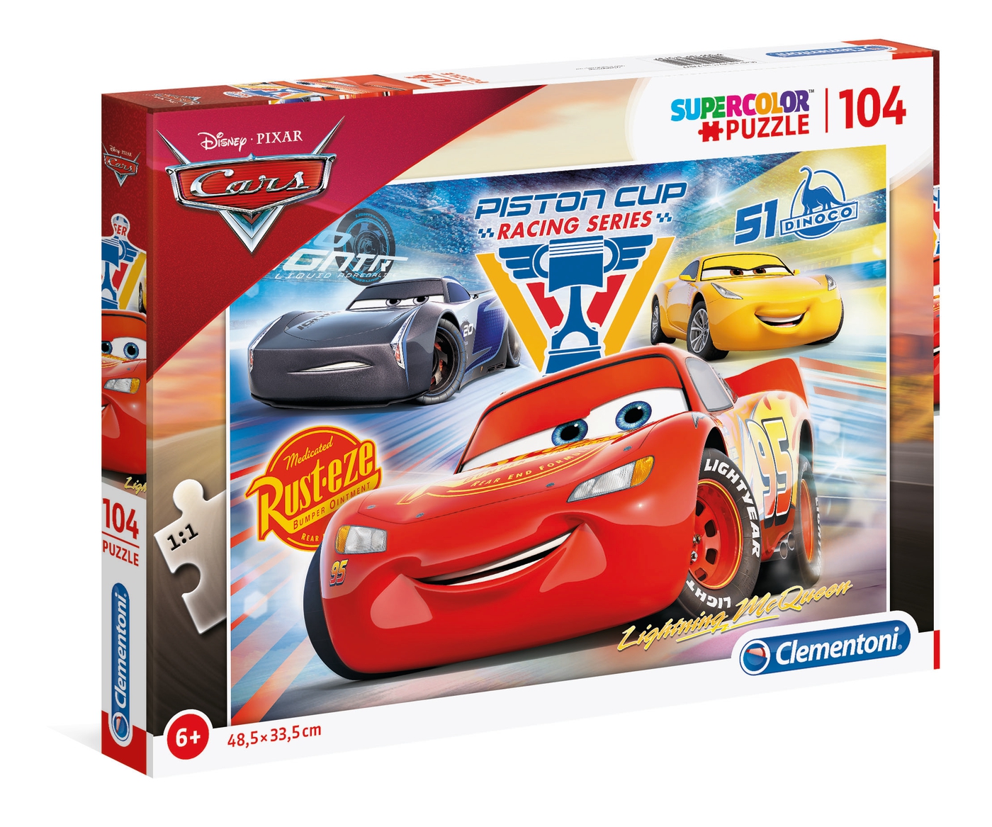Disney Cars - 104 pièces - Supercolor Puzzle - Clementoni