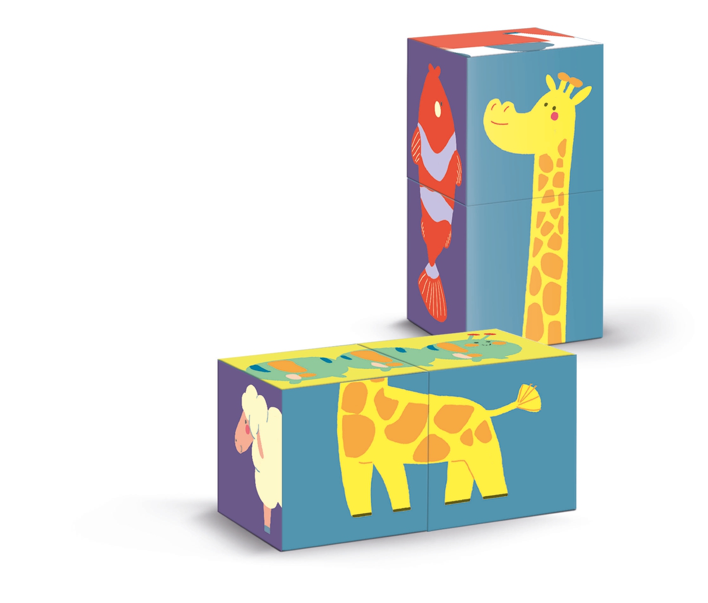 Shapes Cubes – Animals - Clementoni