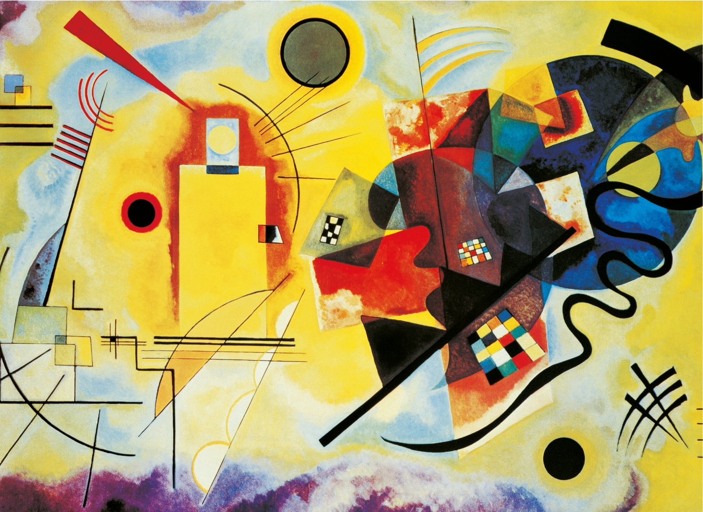 Kandinsky - Giallo, Rosso e Blu - 1000 parça - Museum Collection ...